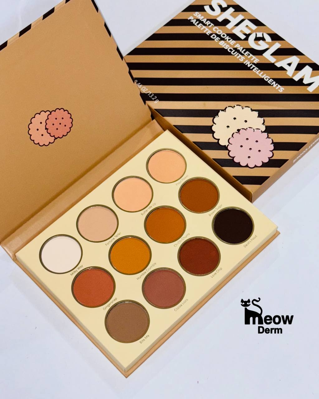 پالت سایه چشم رنگ گرم شیگلم مدل SMART COOKIE PALETTE | فروشگاه اینترنتی میودرم